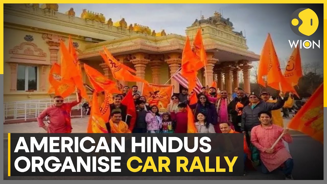 US: American Hindus rally to celebrate Ayodhya's Ram Mandir ...