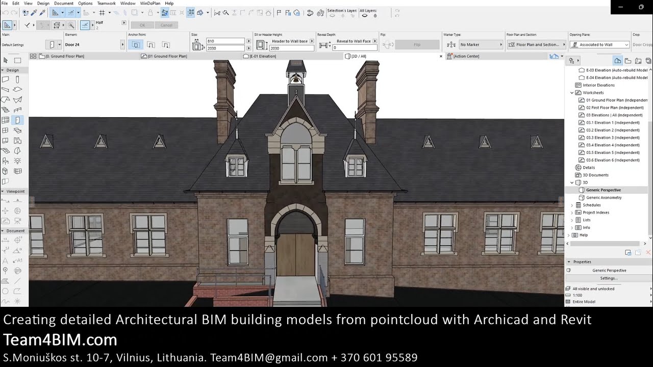 Creating detailed Architectural BIM building model wiht Archicad from ...