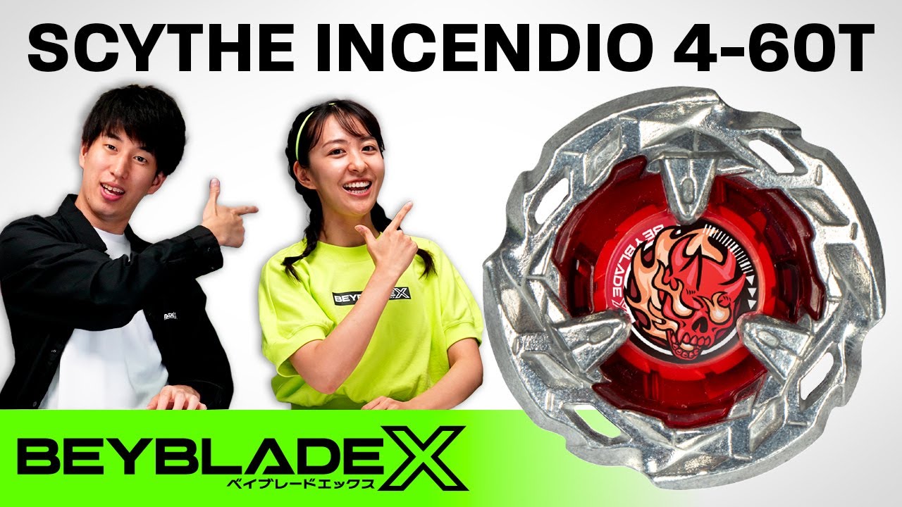 BEYBLADE X | ¡Descubre el nuevo SCYTHE INCENDIO 4-60T! - YouTube