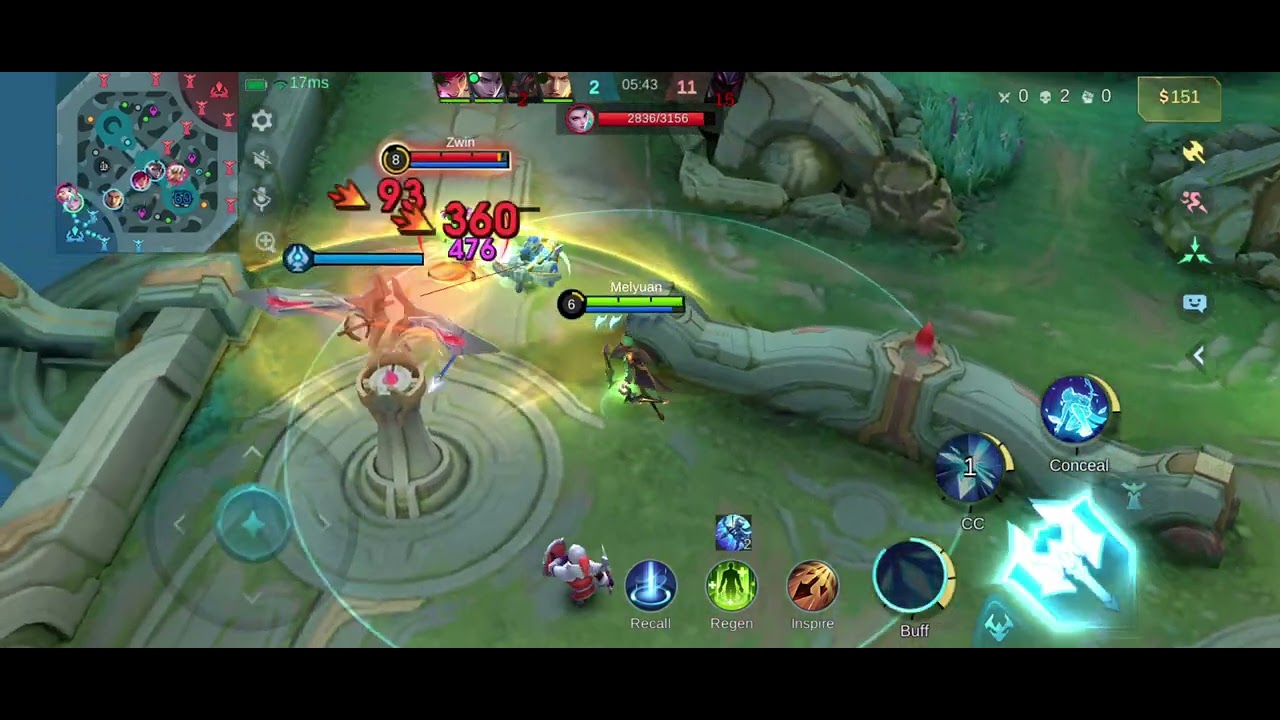 Mobile legends Miya bad gameplay 2 - YouTube