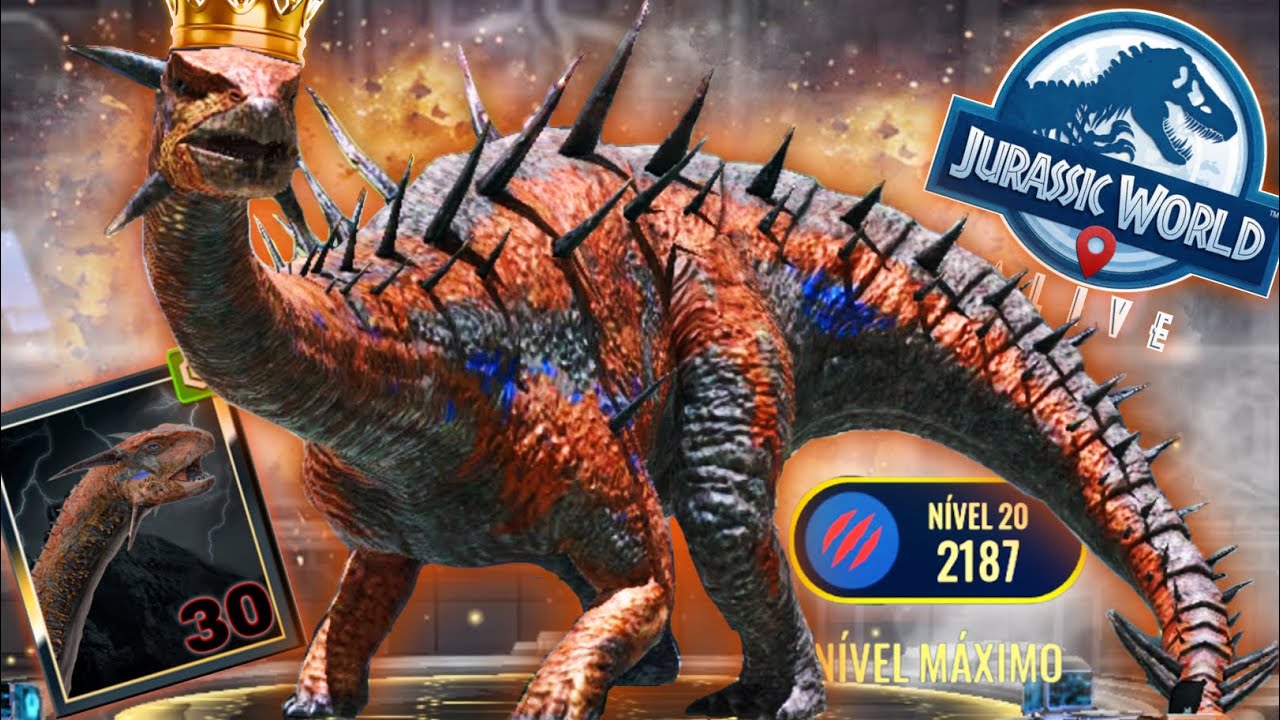 GEMINIDEUS FULL POWER, SAURÓPODE REI 🦕👑 #JURASSICWORLDALIVE #JWABR ...