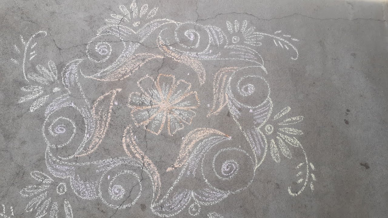 Easy rongoli designs for beginners (5*3)dots - YouTube