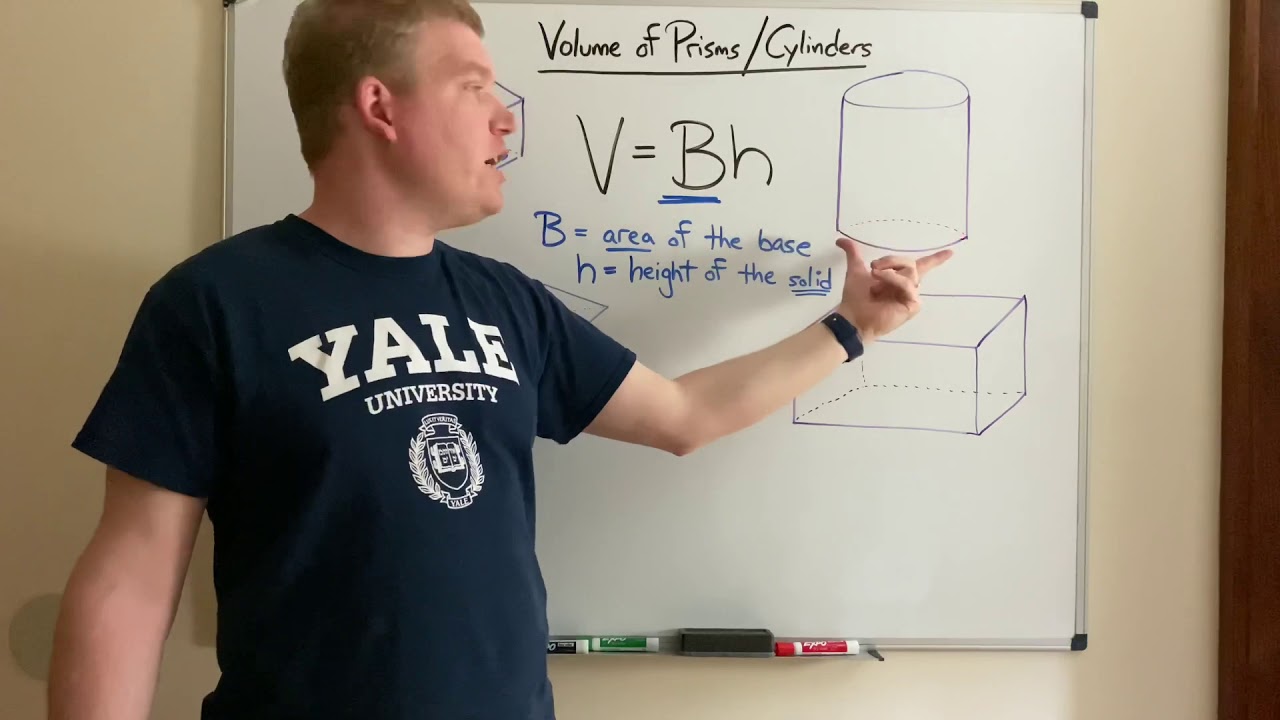 Unit 8 (3D Solids), Lesson 2: Volume of Prisms and Cylinders - YouTube