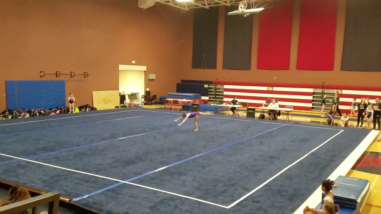 Level 4 floor routine 2018 - YouTube