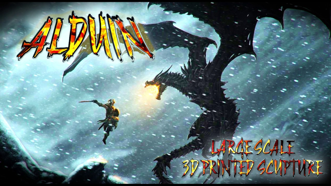 Alduin LARGE SCALE 3D Printed Model - Time lapse - YouTube