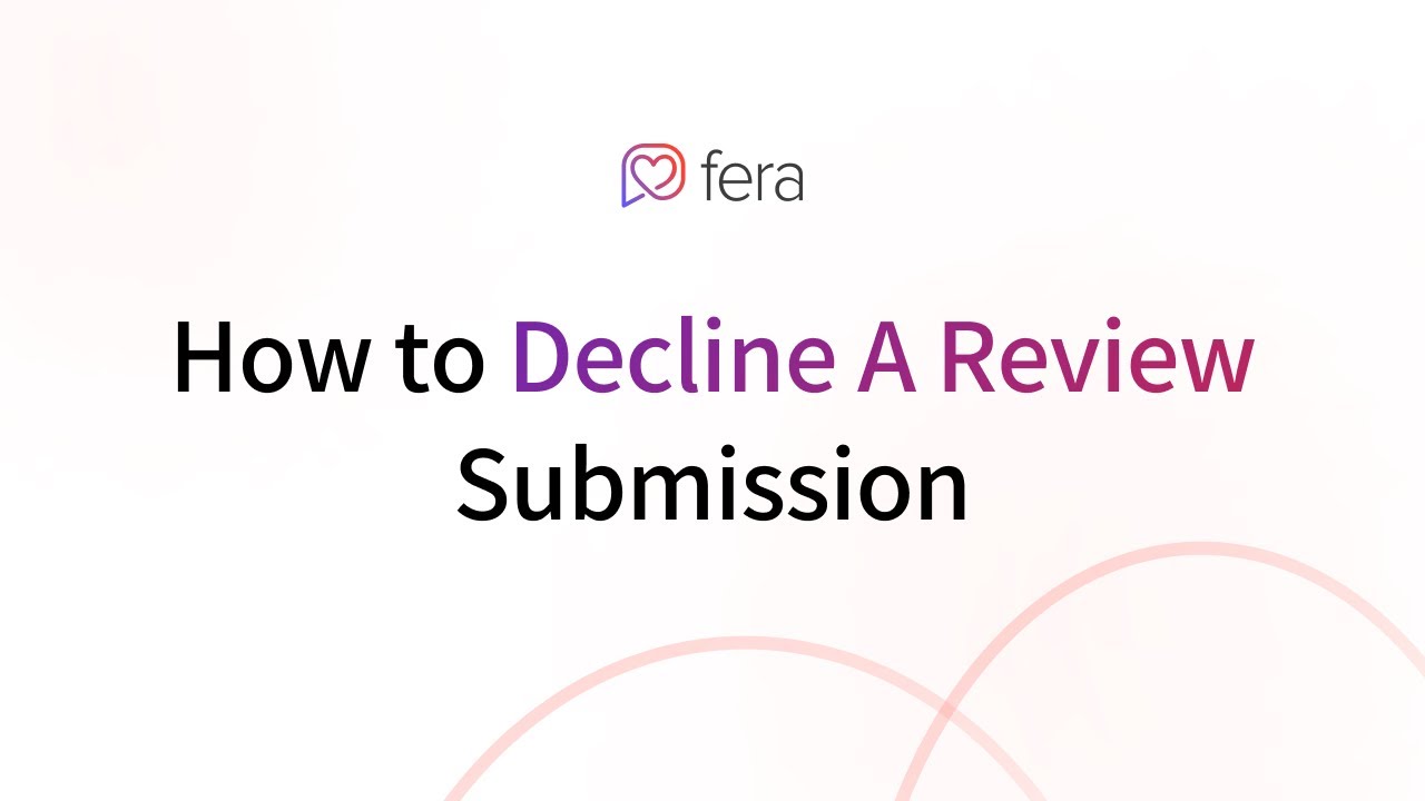 How to Decline a Review Submission - YouTube