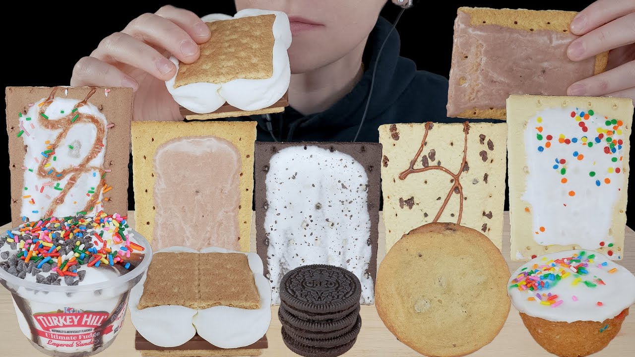 ASMR Pop-Tarts Vs Original *Ice Cream Fudge Sundae, S’mores, Oreo ...