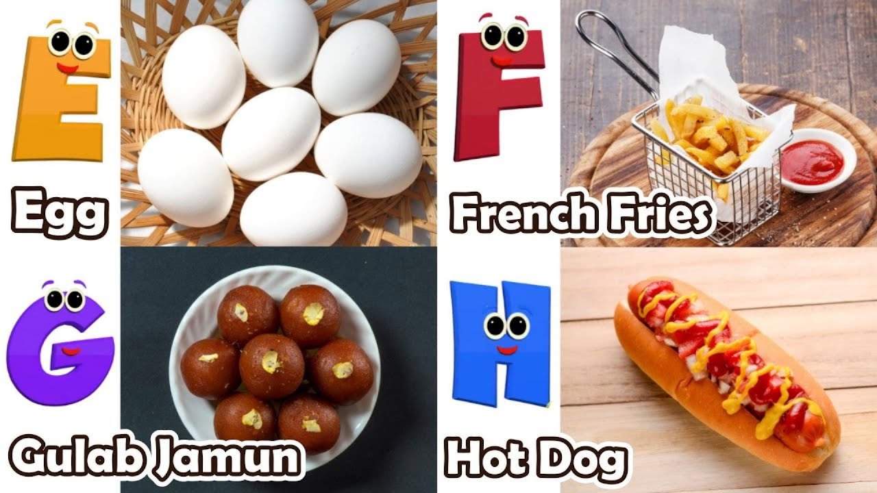 Food ABC Song for Kids | Food Alphabet Song | Phonics for Toddler ...