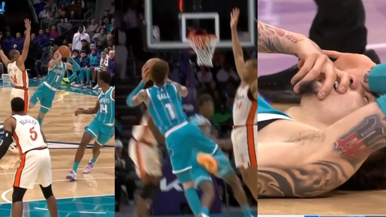 LaMelo Ball DRAINS GREATEST SHOT IN NBA HISTORY & ALMOST PASSES OUT ...