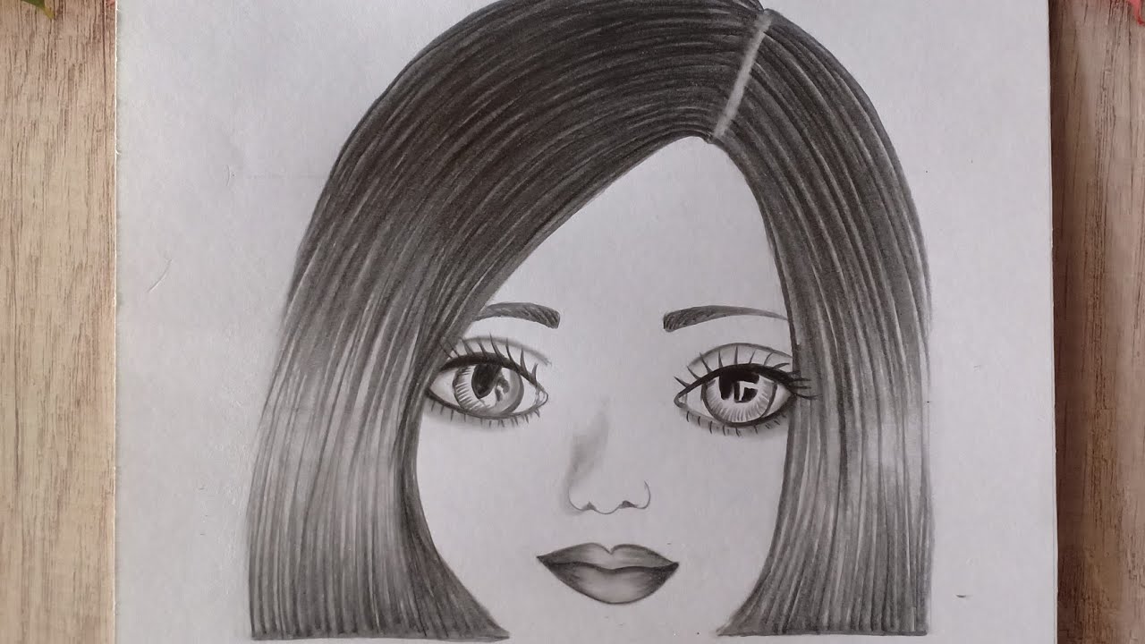 How do you draw innocent girl face with gorgeous eyes 👀 - YouTube