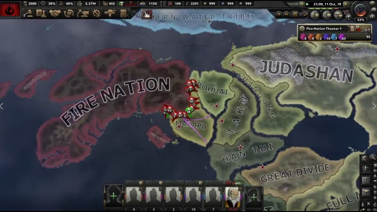 Avatar 100 Year War Timelapse Fire Nation vs Earth Kingdom - YouTube