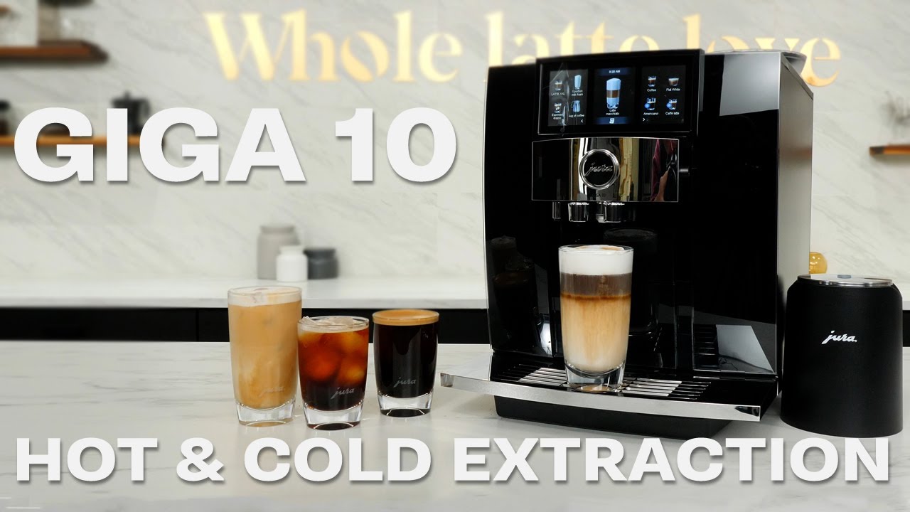 Jura GIGA 10 Super Premium: Hot & Cold Brew Coffee Specialties - YouTube