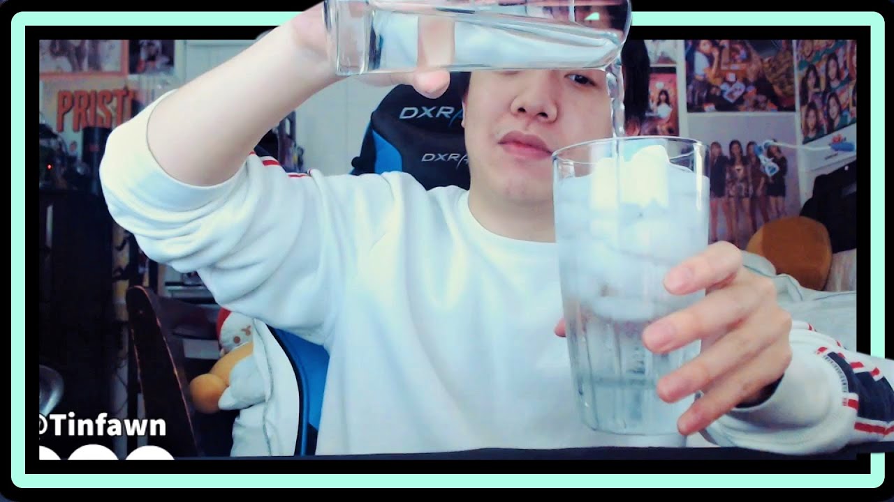 Water Drinking ASMR Ice Cold Water Sipping and Gulping Sounds Super ...