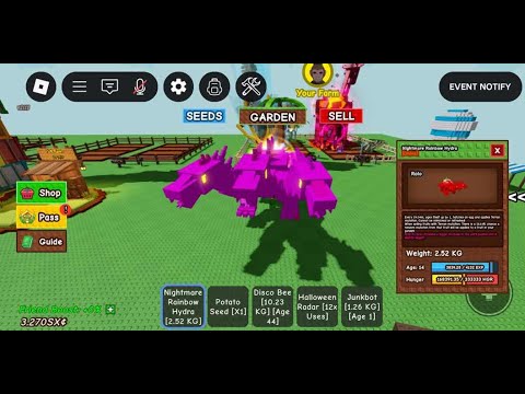 Grow a garden trades new rainbow hydra - YouTube