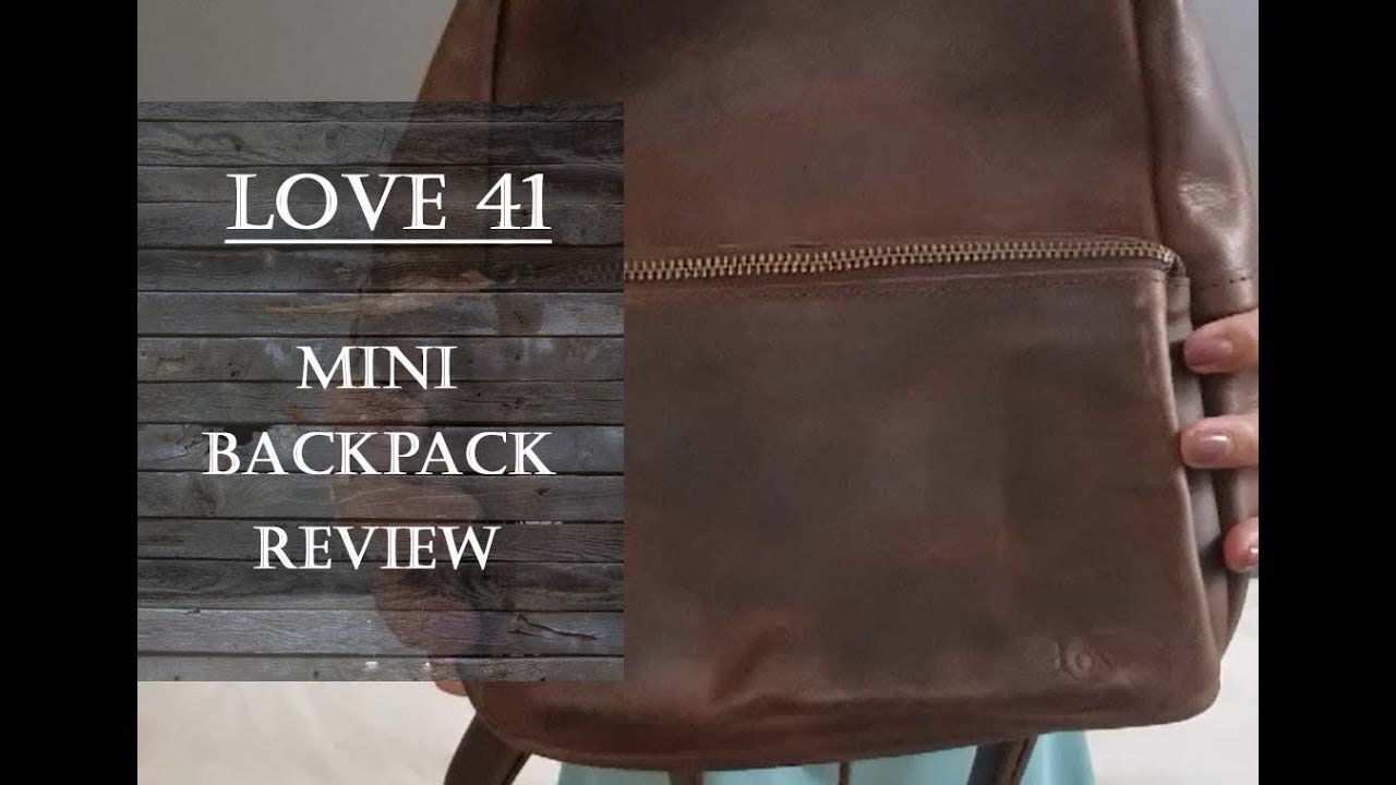 Love 41 - Mini Backpack Review - YouTube
