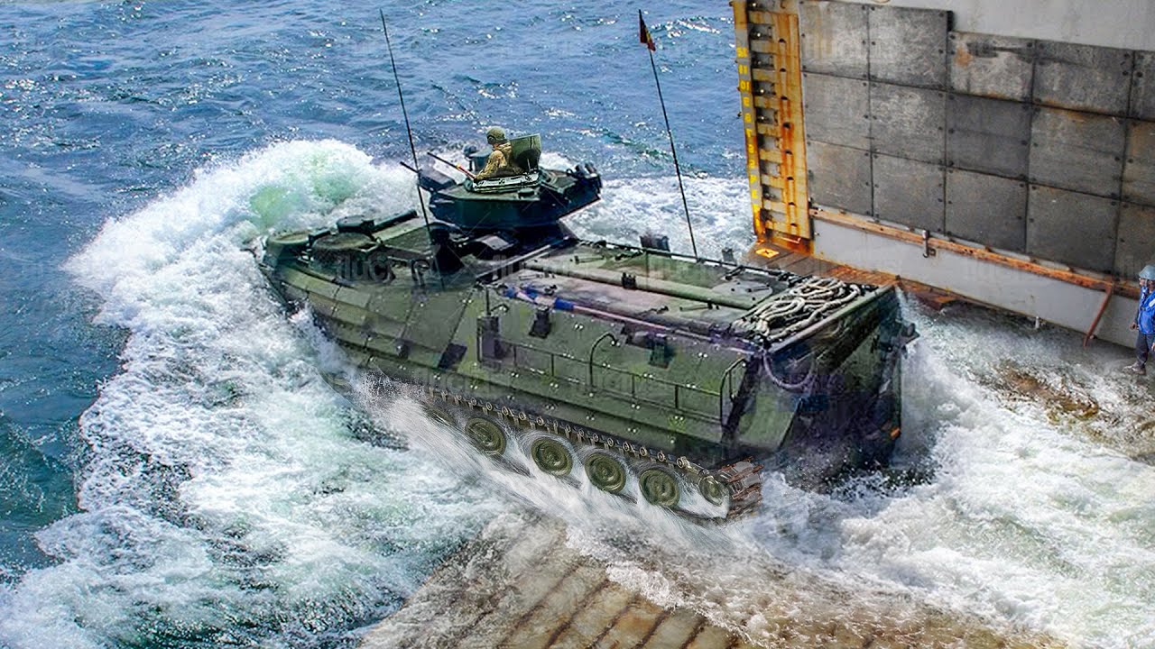 Armored AAVs: US Marines Genius Idea to Transport Troop on Land & Sea ...