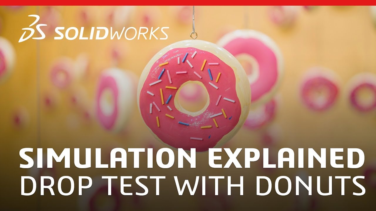 Simulation Explained: Donut Drop Test - SOLIDWORKS - YouTube