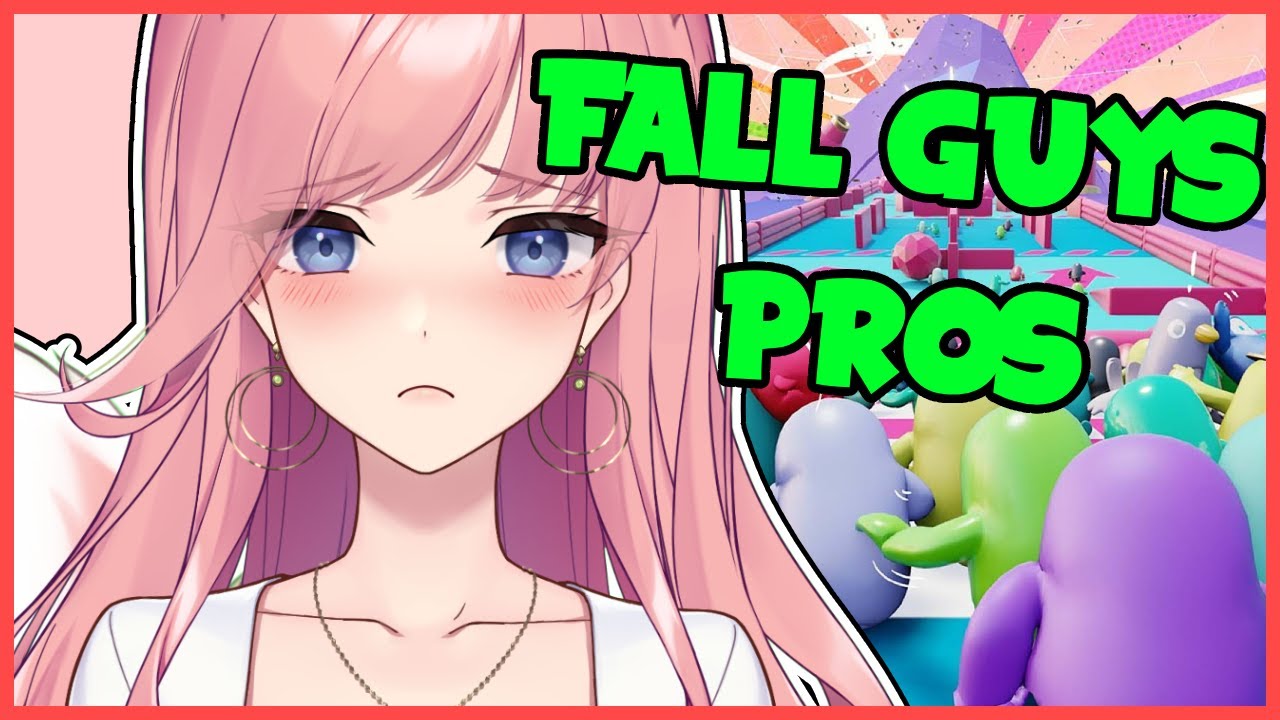 VTuber verses Fall Guys pros (her chat) - YouTube