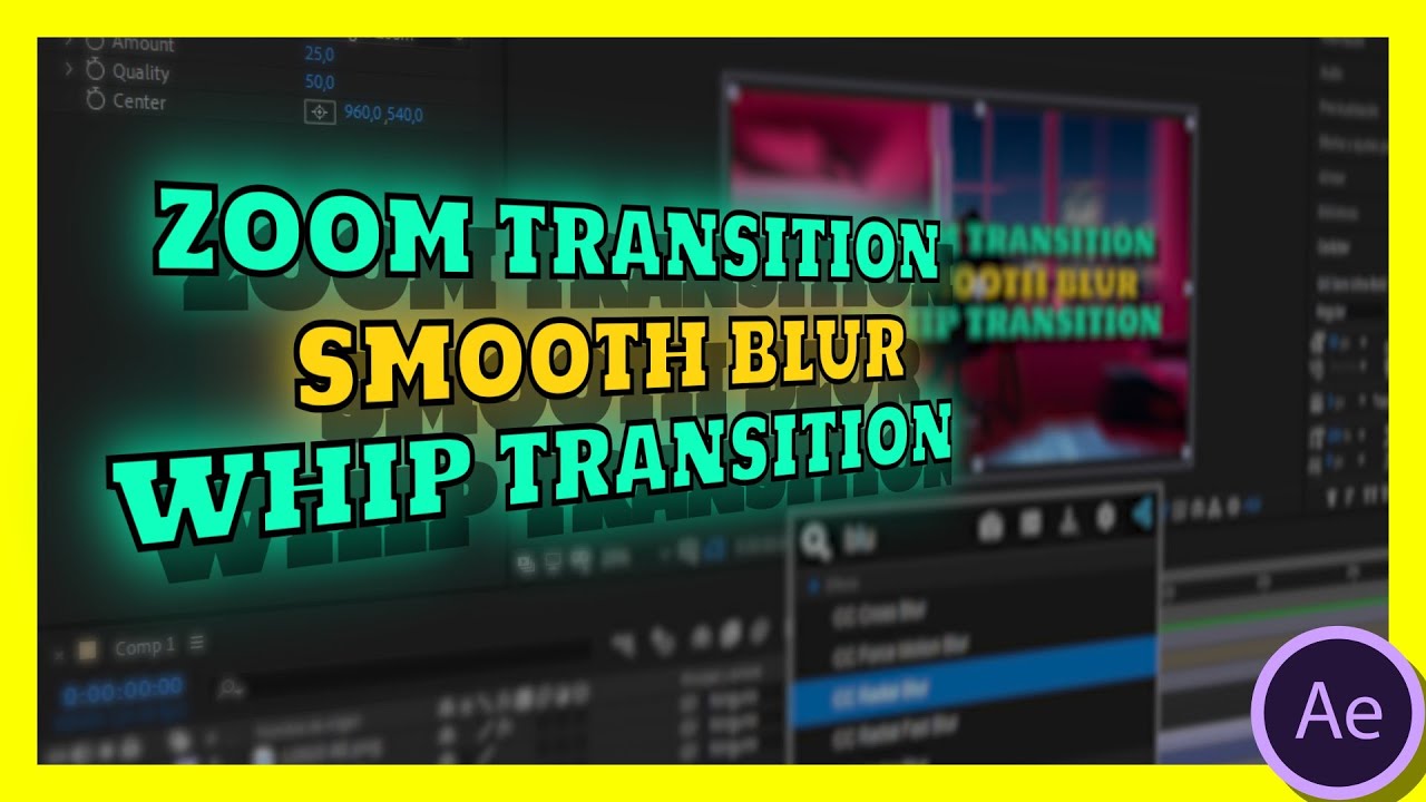 🟡 Como crear 5 TRANSICIONES INCREÍBLES con este tutorial de AFTER EFFECTS en solo 🚀9 MINUTOS ...