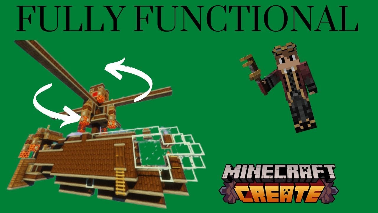 Create mod Helicopter 0.4 - Fully functional and controllable! - YouTube