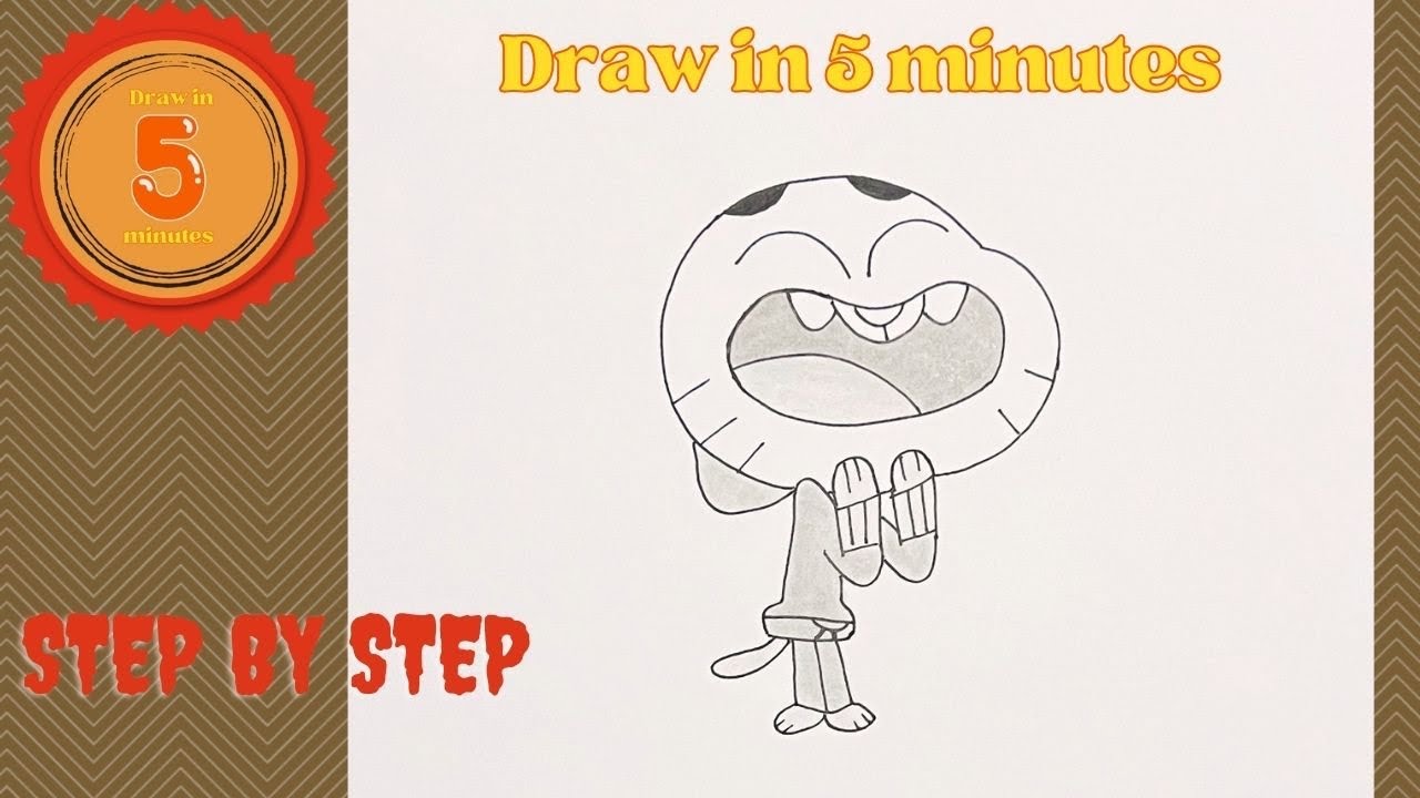 ‏how to draw gumball from the amazing world of gumball | how to draw ...