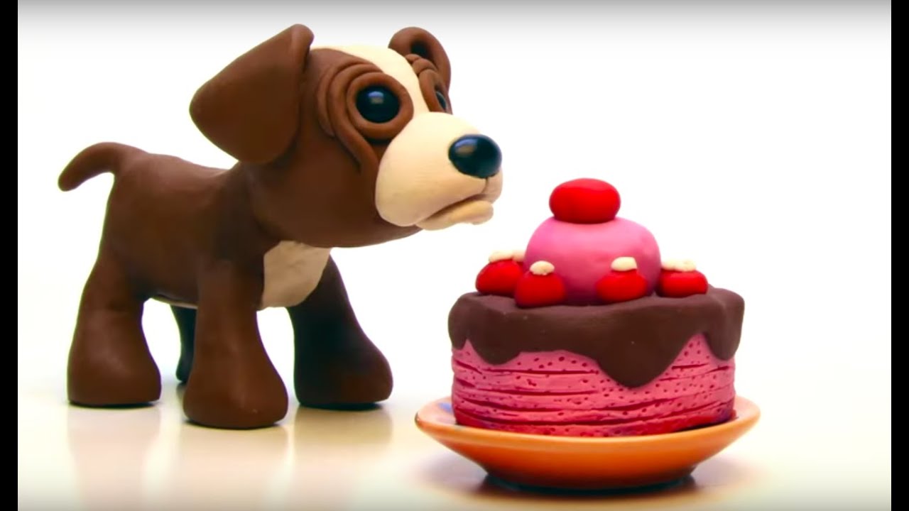 UNA TARTA PARA EL PERRITO Dibujos Animados para niños y bebés!!! 💚 ...