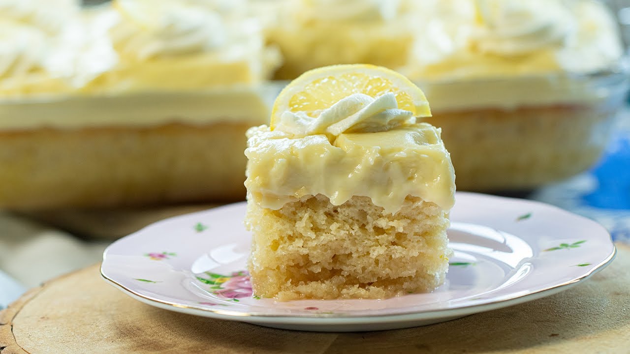 Lemon Cream Cake: Greek Lemonopita - YouTube