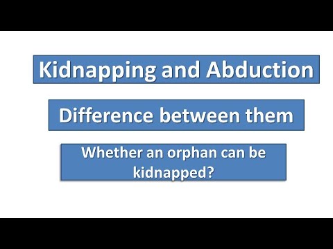 Kidnapping and Abduction in detail|| difference between them - YouTube