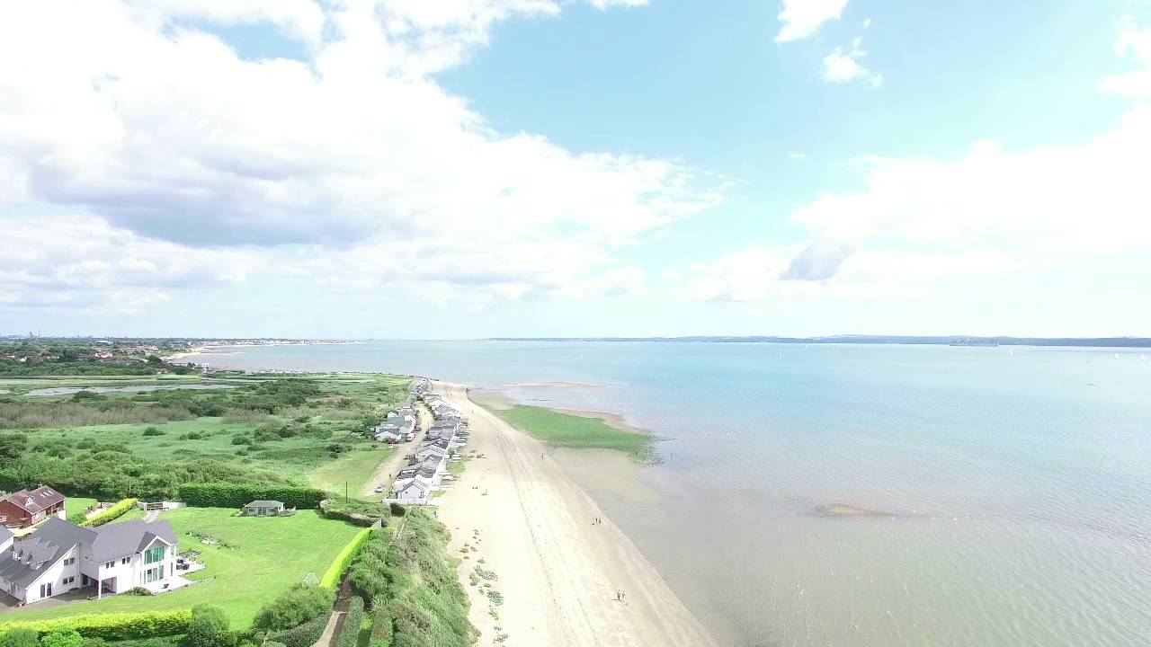 Drone flight over Meon beach, Hampshire 720p - part 2 - YouTube