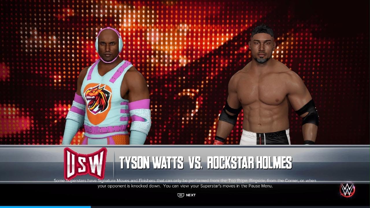 Tyson Watts Vs Rockstar Holmes(USW) - YouTube