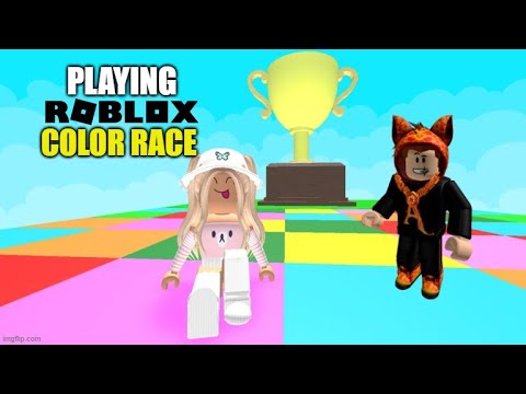 SIMON SAYS RACE GAME! | PLAYING ROBLOX COLOR RACE!!! - YouTube