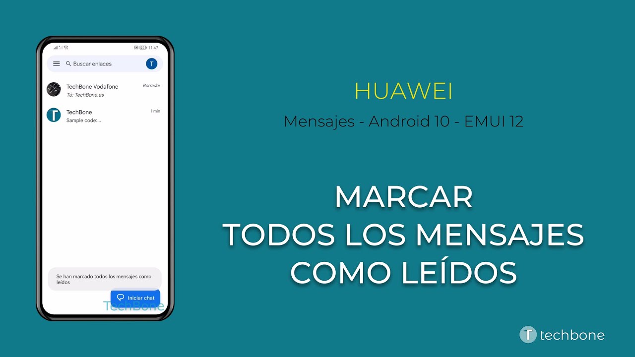 Marcar Todos los Mensajes como Leídos - Huawei [Android 10 - EMUI 12 ...