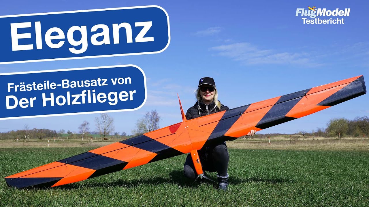 Eleganz, Nurflügel aus Frästeile-Bausatz von Der Holzflieger - Video zu ...