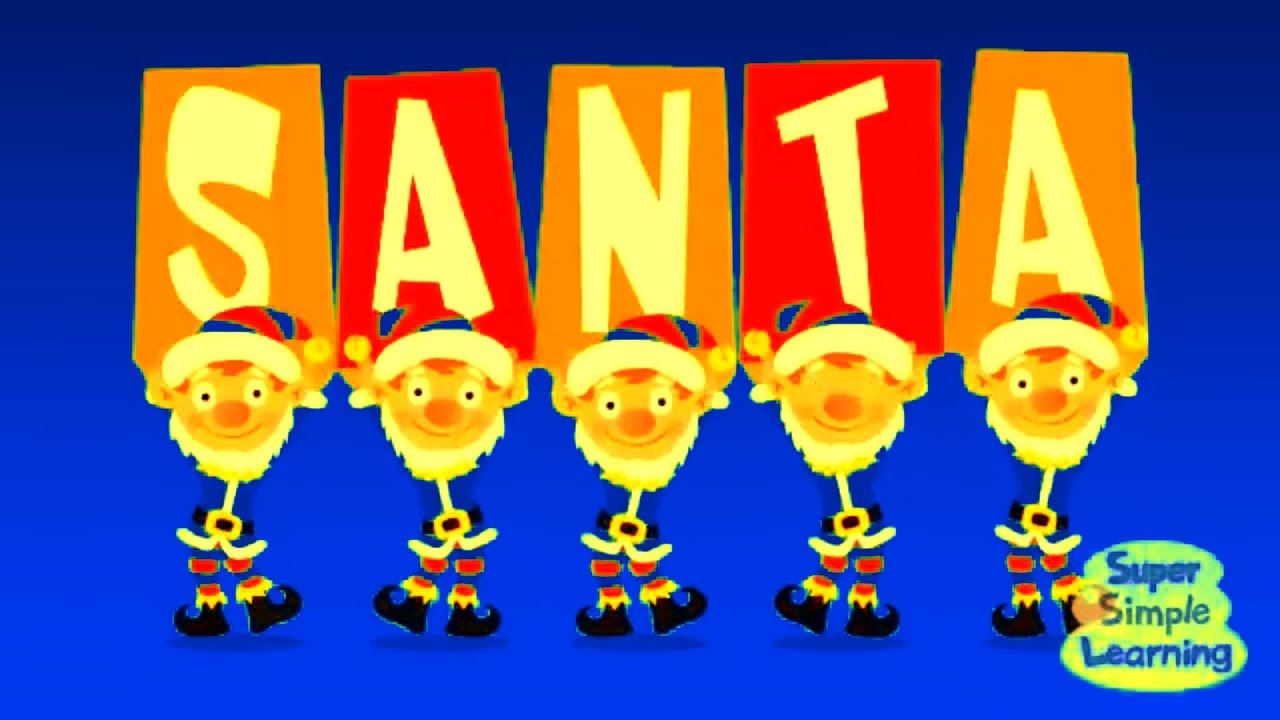 S A N T A Christmas Version of B I N G O!speed Super Simple songs ...