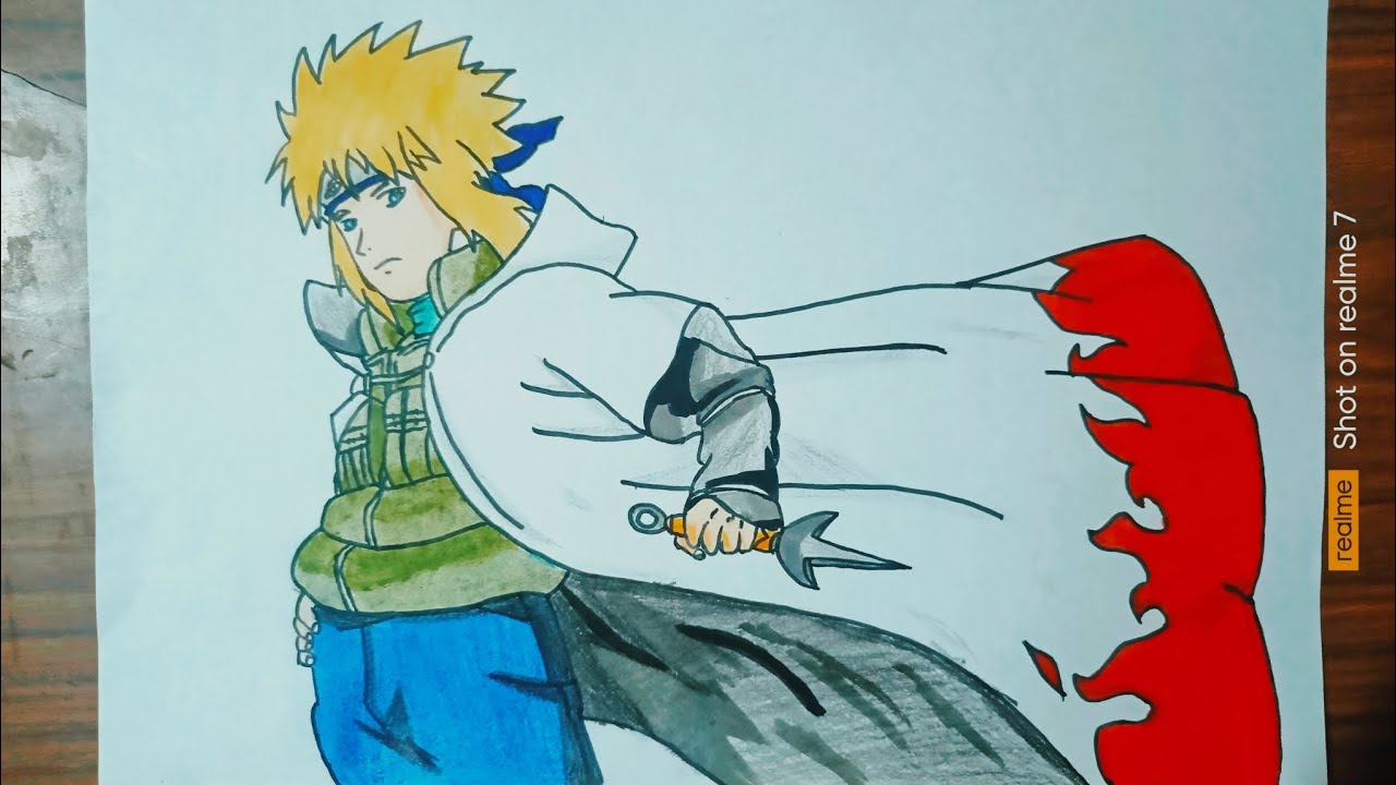 How to Draw Minato Namikaze | Step by Step | Full Tutorial | [ Naruto ...