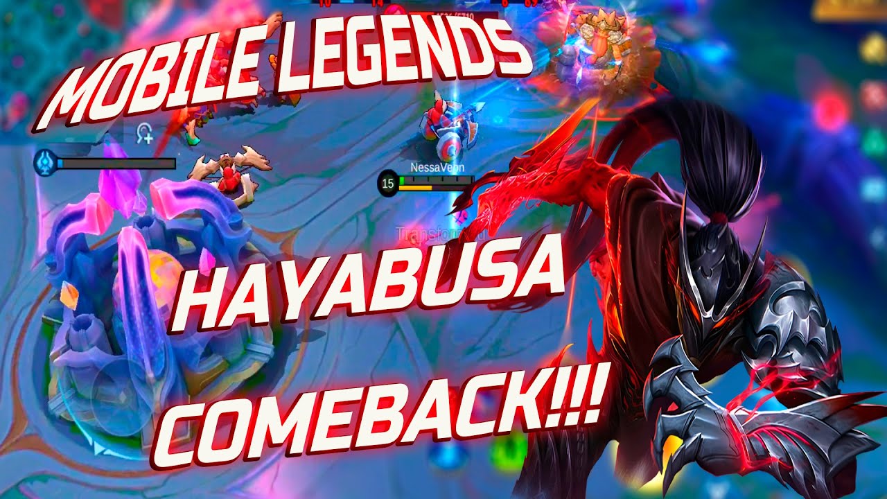 COMEBACK! Never give up! Mobile Legends Hero Hayabusa Rank Legend FULL ...