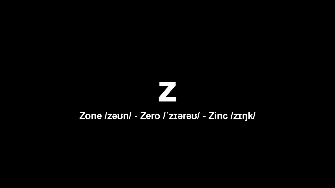 z - IPA - Voiced Consonant Sound - International Phonetic Alphabet ...