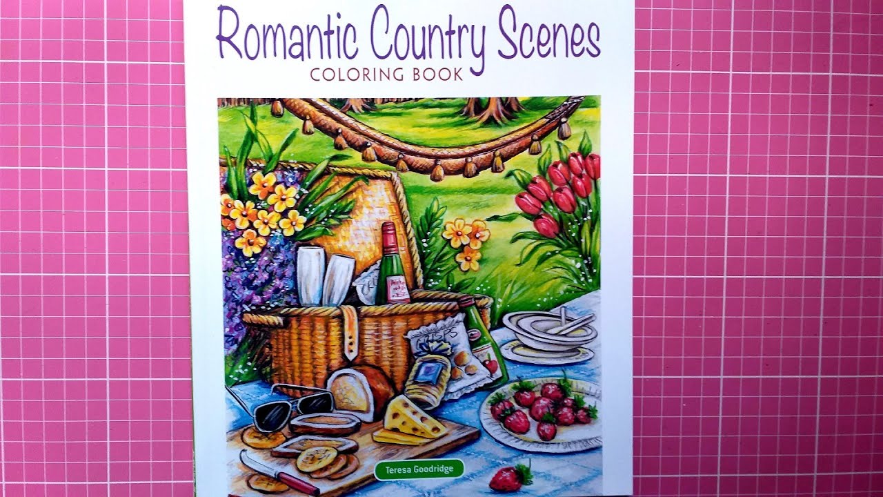Review - Romantic Country Scenes Coloring Book - YouTube