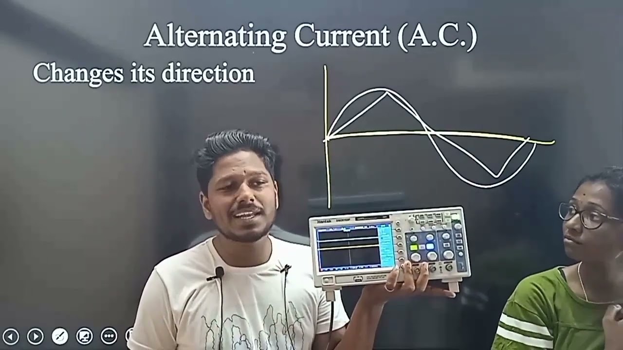 1 Alternating Current DC current in CRO or DSO in tamil 720p - YouTube