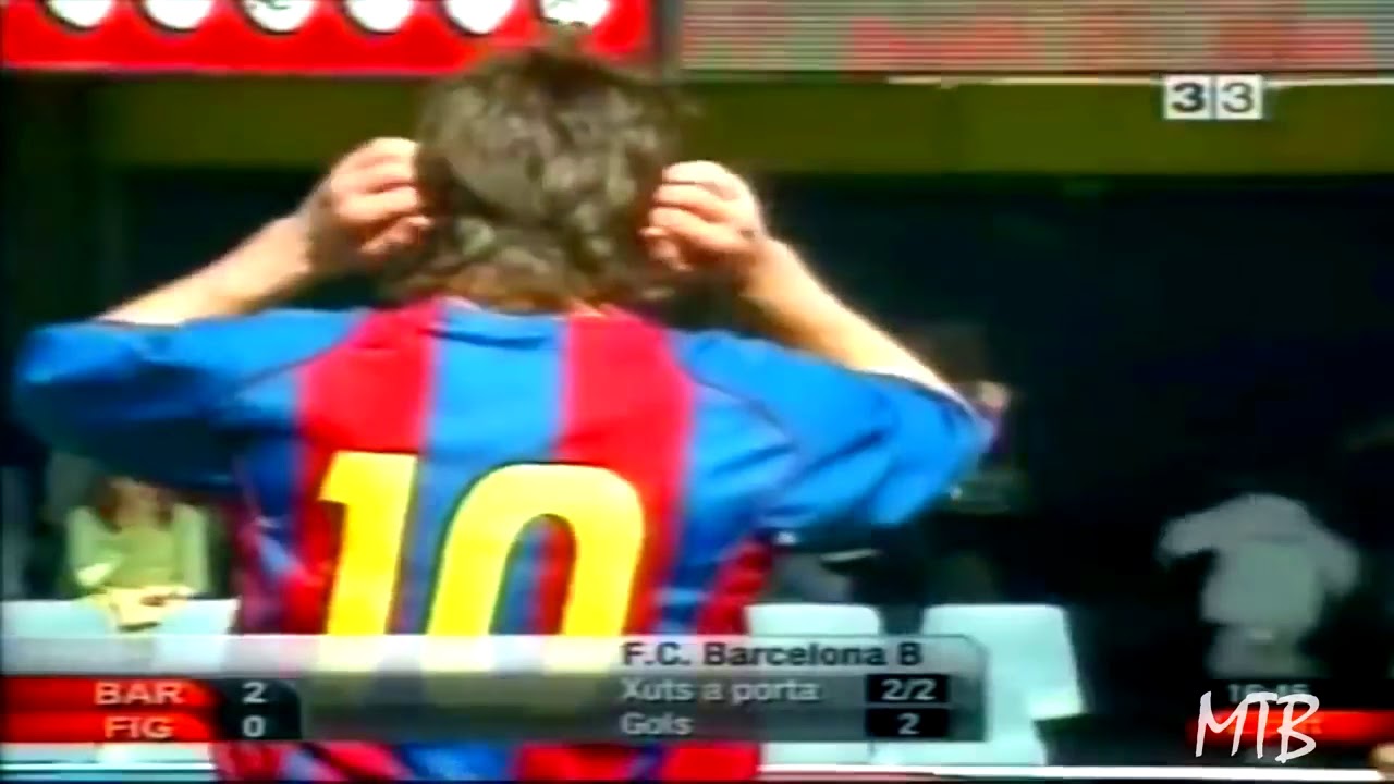 Lionel Messi • FC Barcelona B 2004-2005 - YouTube