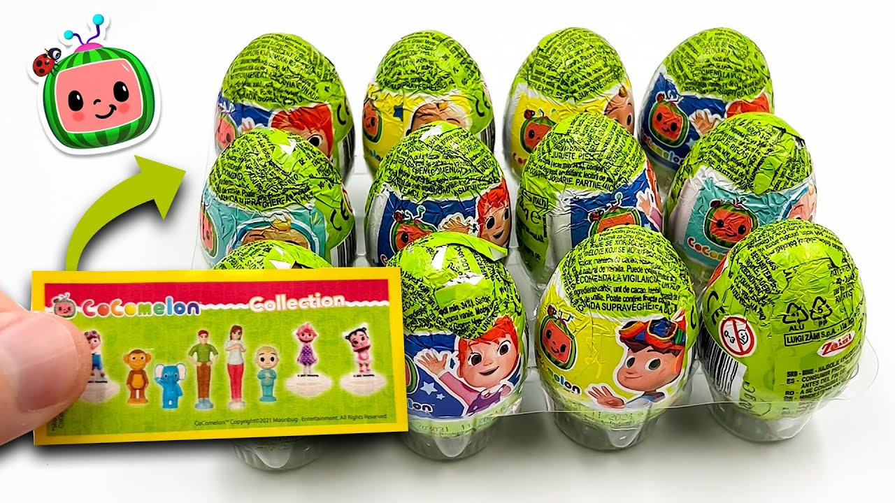 OPENING 12 COCOMELON EGGS | Surprise Eggs - Our Lucky Draw | Relaxing ...