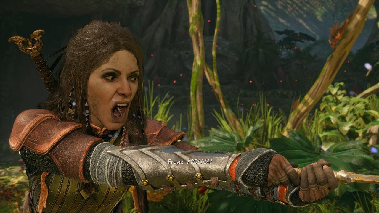Freya retrieves her ceremony sword (SCENE) God of War Ragnarök - YouTube