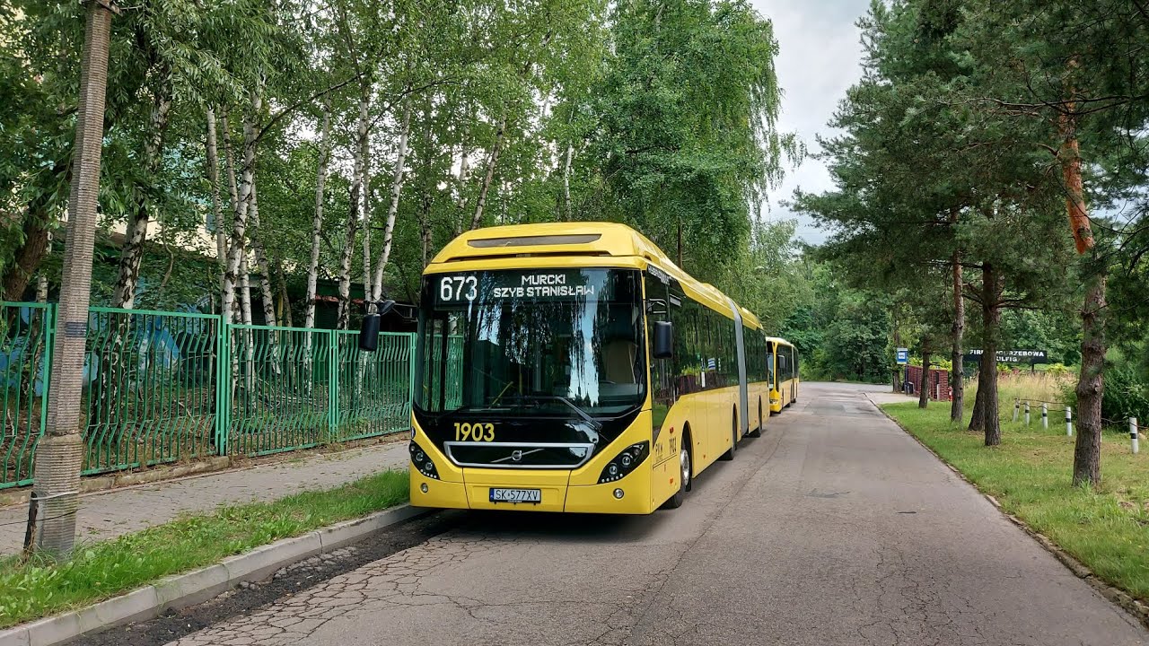 Volvo 7900A Hybrid #1903 [🚍673] PKM Katowice - YouTube