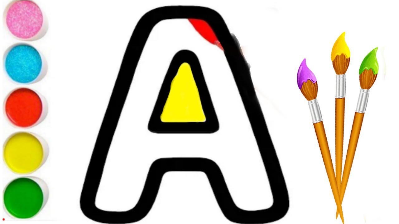 Bolalar uchun harflar alifbosini chizish / Draw letters alphabet for ...