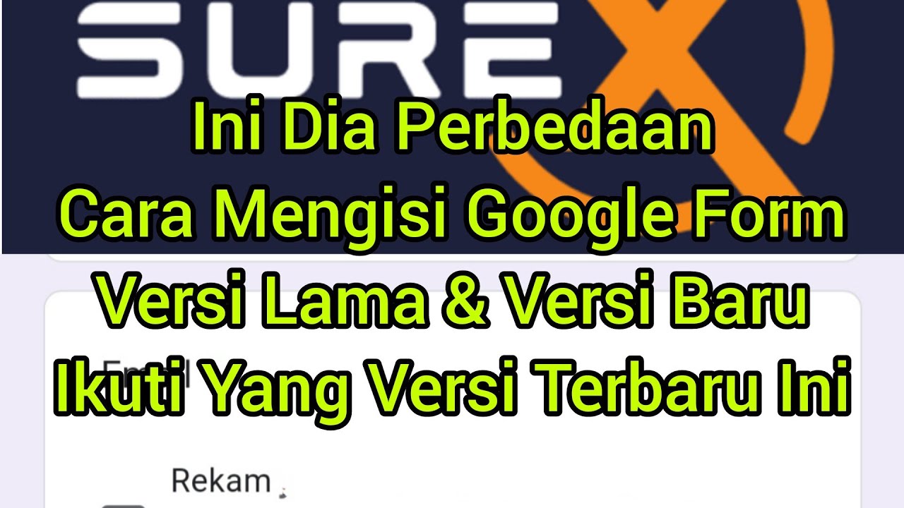 CARA ISI GOOGLE FORM VERSI TERBARU - YouTube