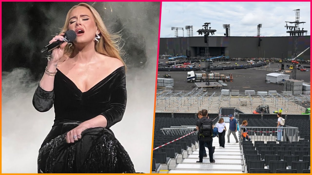 Adele's big concerts in Munich were marred by chaos when a fan broke through security and posted ...