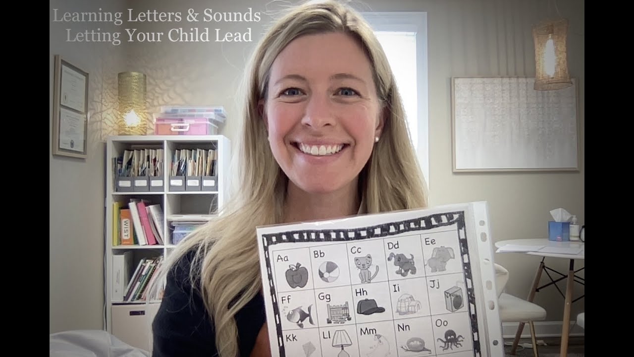 Letting Your Child Lead the Lesson (Learning Letters and Sounds) - YouTube