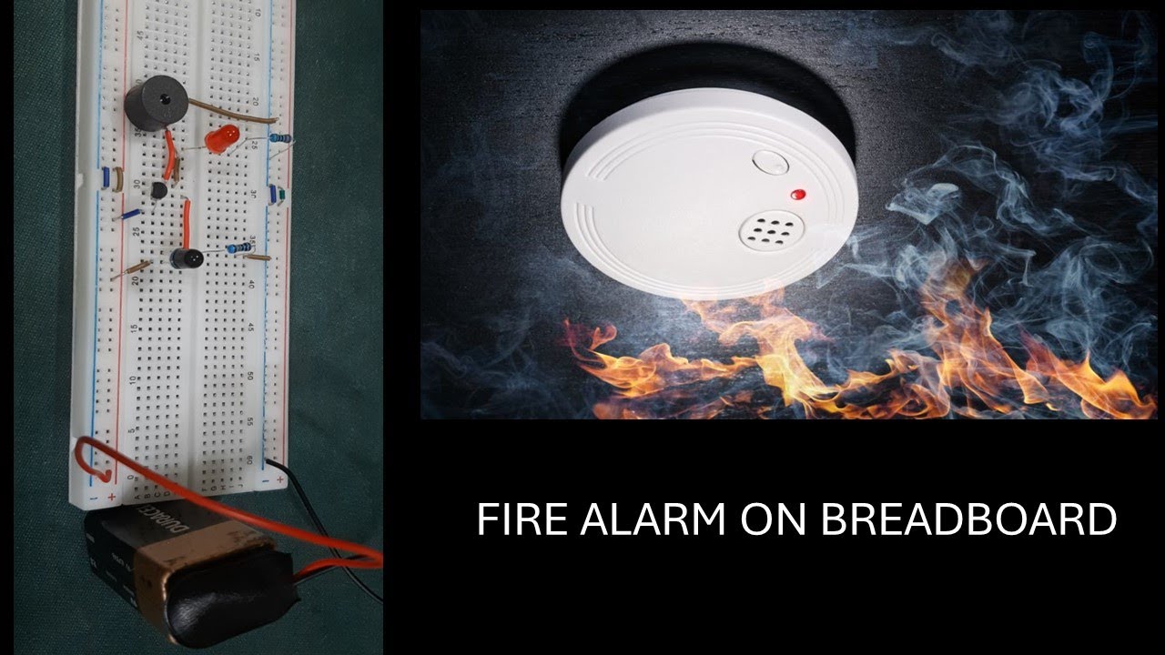 Fire Alarm On Breadboard #breadboard #fire #firealarm # - YouTube