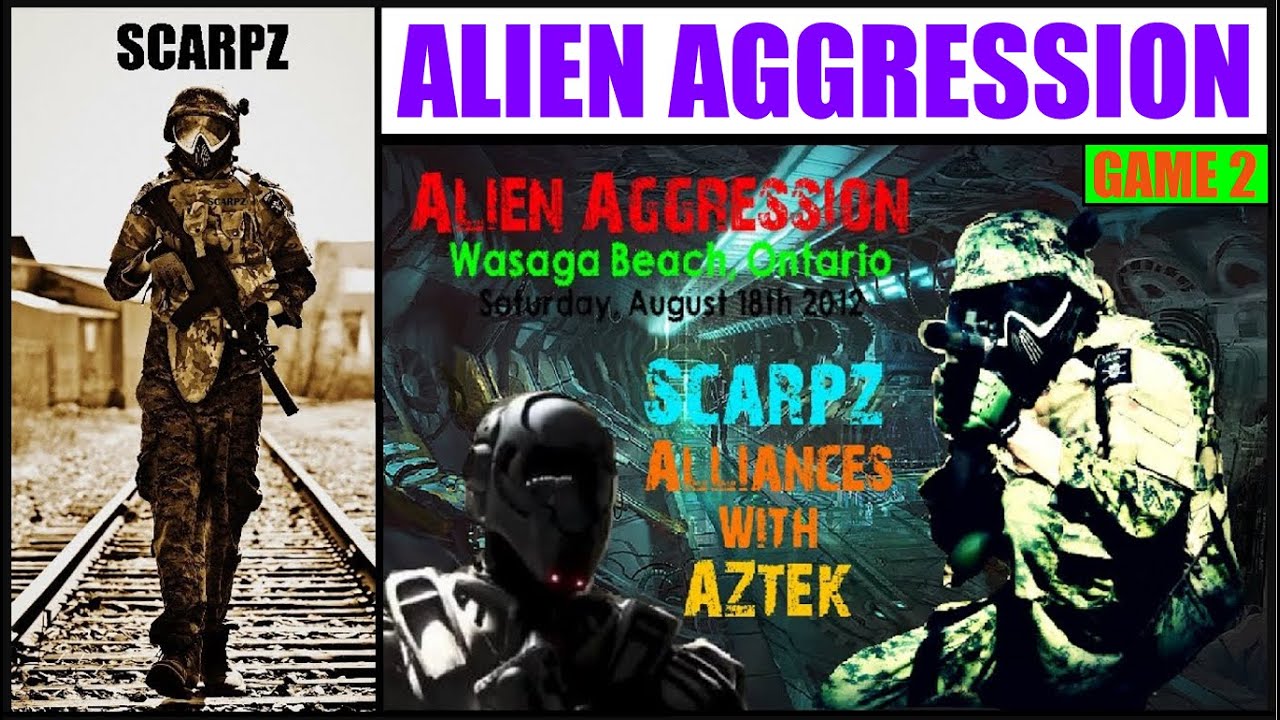 SCARPZ PAINTBALL - ALIEN AGGRESSION - Wasaga Beach [Game 2] - YouTube
