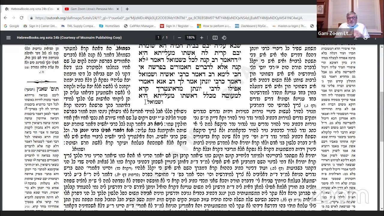 Let's Daf with Yosy Simon Sotah Daf 24 "Is she a keeper?" Is she a sleeper? Is she a drinker ...